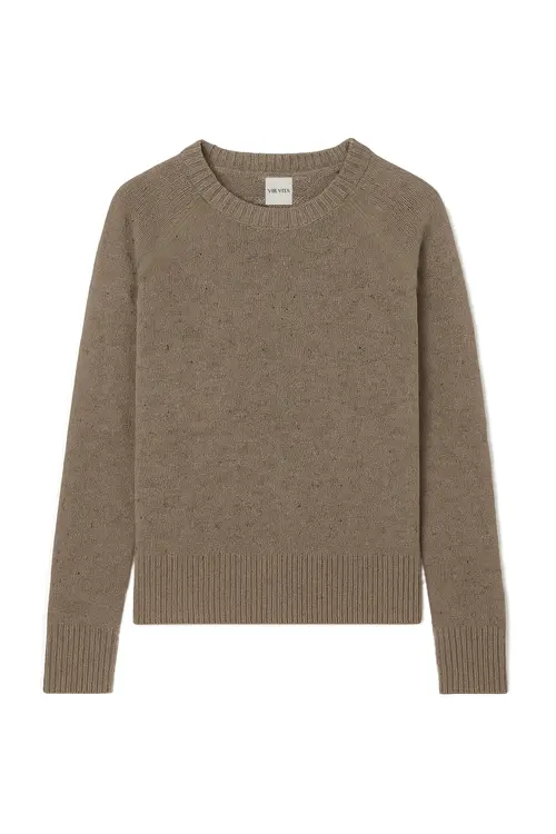 VIR VITA Finn Cashmere Sweater - Walnut