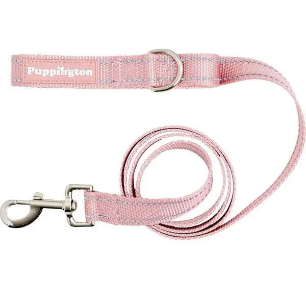 PUPPINGTON Reflective Leash - Blush Pink