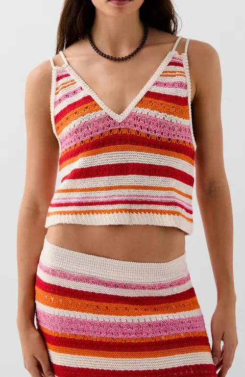 SCALPERS Crochet Summer Top - Multi-red