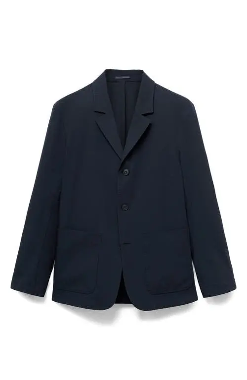 Mango Slim Fit Suit Jacket - Navy