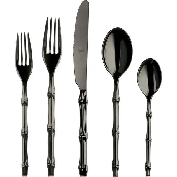 MEPRA Bali Flatware Set20 Pieces - Black Gold