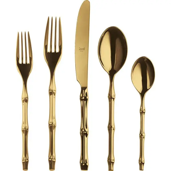 MEPRA Bali Flatware Set20 Pieces - Gold