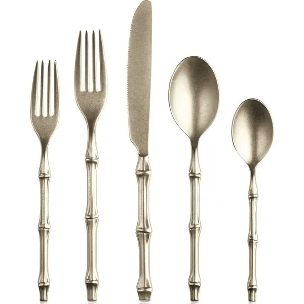 MEPRA Bali Flatware Set20 Pieces - Pewter Champagne