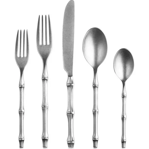 MEPRA Bali Flatware Set20 Pieces - Pewter Silver
