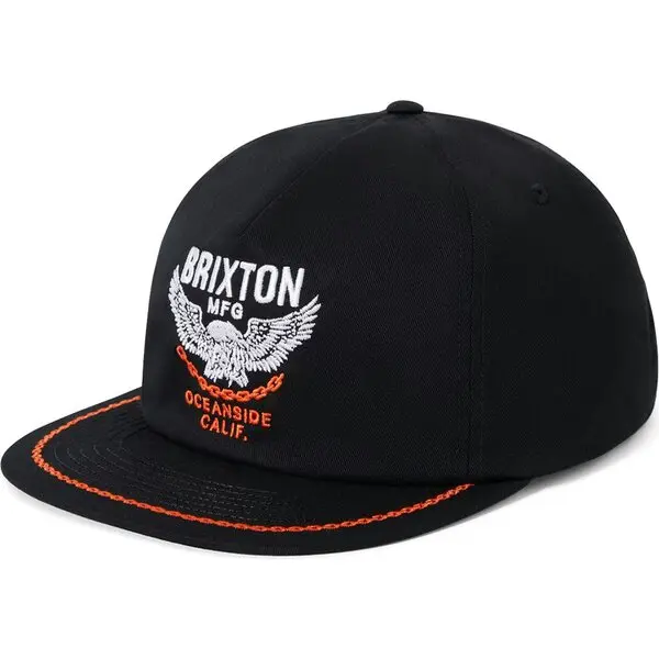 Brixton Waller Hp Snapback Cap - Black
