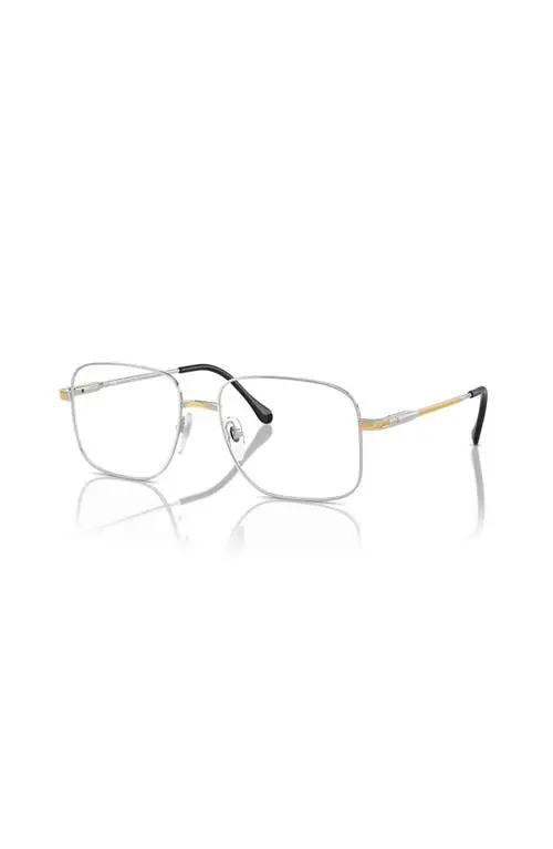 SFEROFLEX 55mm Square Eyeglasses - Silver