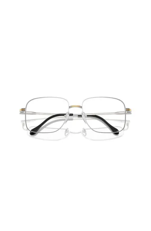 SFEROFLEX 55mm Square Eyeglasses - Silver