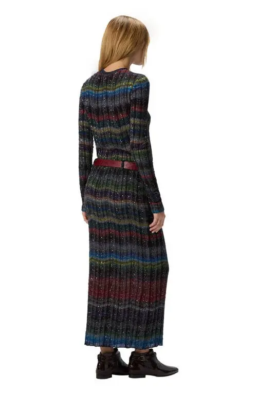 Missoni Long Pencil Skirt With Wave Pattern - Multicoloured