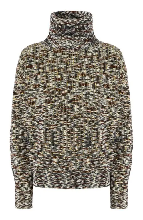 Missoni High-neck Flame Knit Sweater