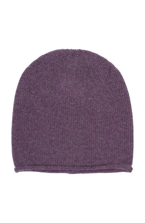 Echo Wool-cashmere Beanie - Amethyst