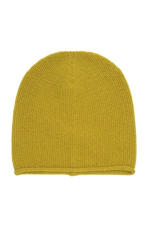 Echo Wool-cashmere Beanie - Citron