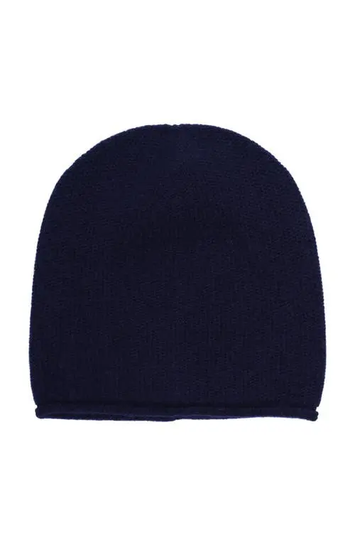 Echo Wool-cashmere Beanie - Navy