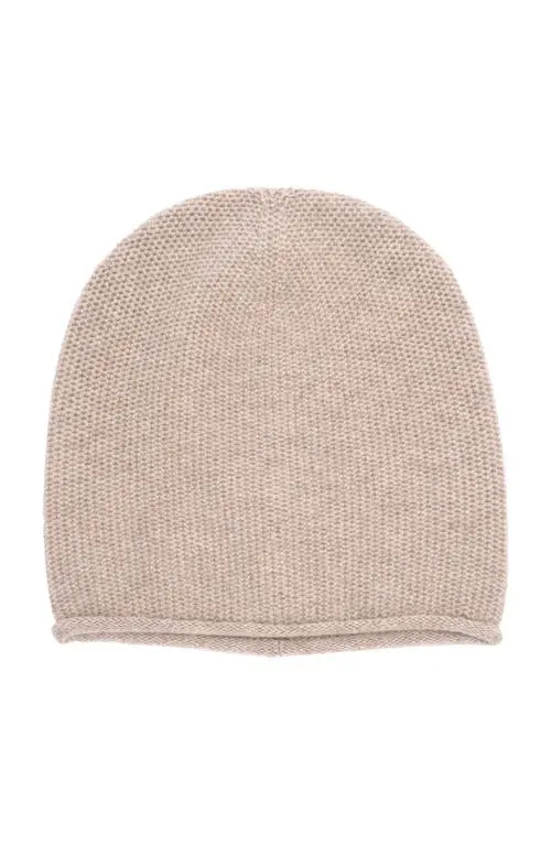 Echo Wool-cashmere Beanie - Pebble