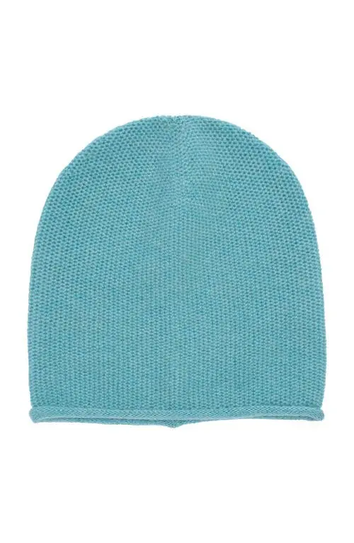 Echo Wool-cashmere Beanie - Spearmint/blue