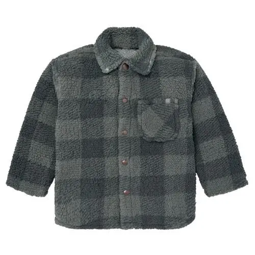MODERN MOMENTS™ BY GERBER Microplush Shacket - Green Plaid