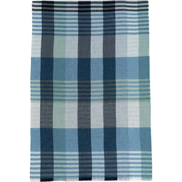 Echo Gramercy Plaid Wrap - French Blue