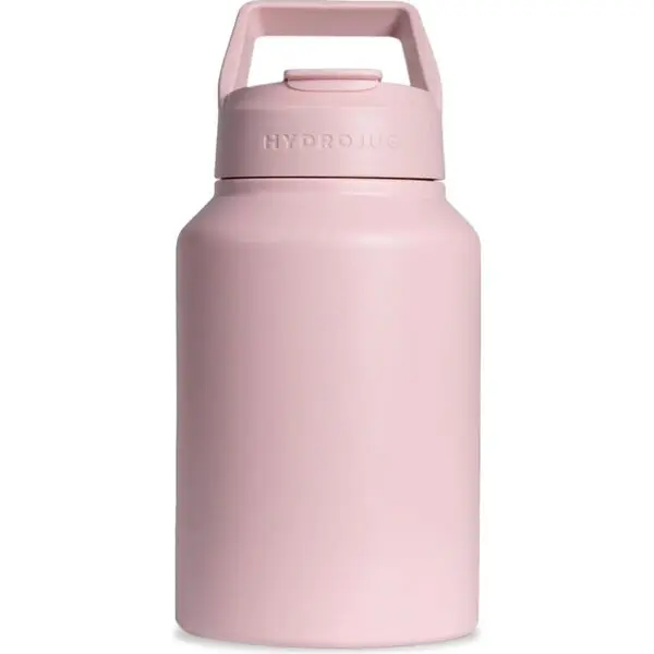 HYDROJUG Sport Half Gallon Water Bottle With Straw 64oz - Pink Sand