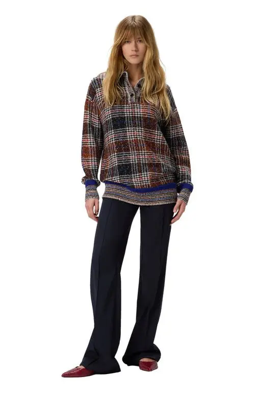 Missoni High-neck Check Pattern Sweater