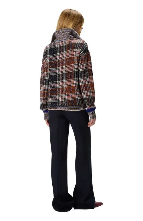 Missoni High-neck Check Pattern Sweater