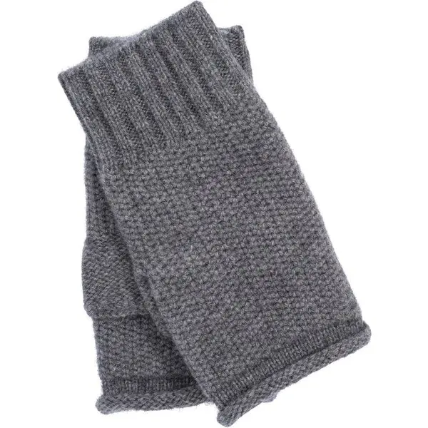 Echo The Crosby Knitted Handwarmers - Grey Heather