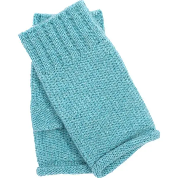 Echo The Crosby Knitted Handwarmers - Spearmint/blue
