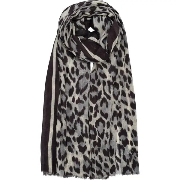 Echo Leopard Wrap - Black