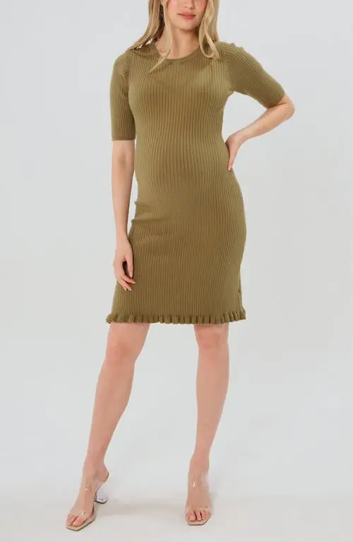 MARION Maternity Knee-length Sweater Dress