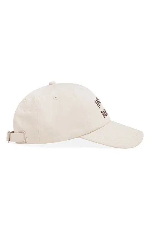 FAVORITE DAUGHTER Logo Baseball Cap - Khaki/burgundy