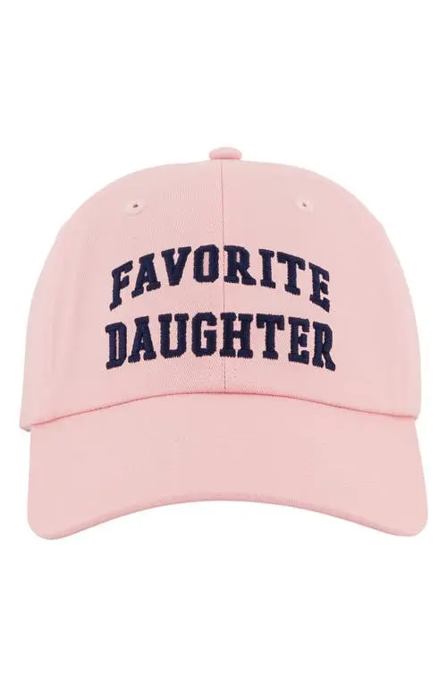 FAVORITE DAUGHTER Logo Baseball Cap - Pale Pink