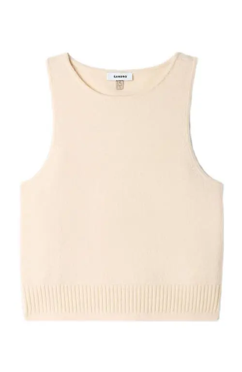 Sandro Sleeveless Fine Knit Top