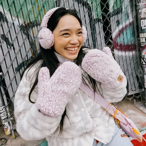 Turtle Fur High Pile Fleece Mittens