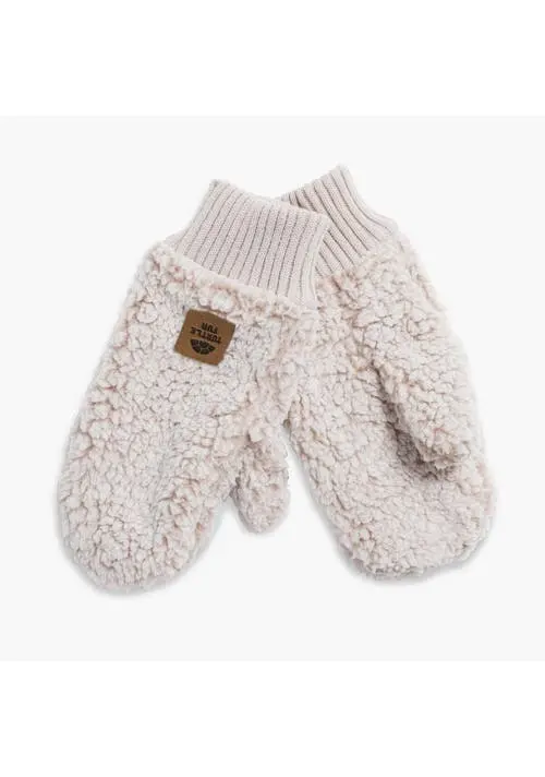 Turtle Fur High Pile Fleece Mittens - Natural