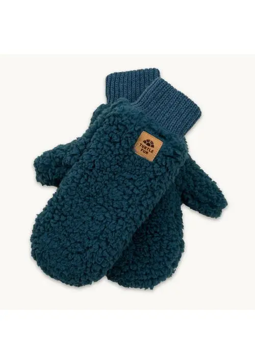 Turtle Fur High Pile Fleece Mittens - Transformative Teal