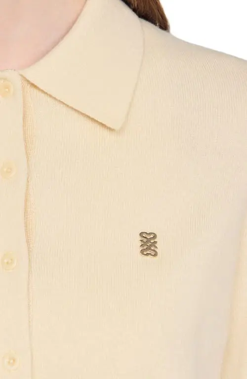 Sandro Shirt-collar Fine Knit Cardigan