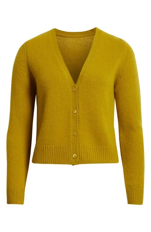 DÔEN Cameron Cashmere V-neck Cardigan - Antique Moss