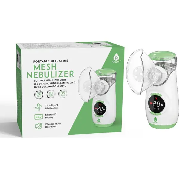 PURSONIC Portable Ultrafine Mesh Nebulizer - White