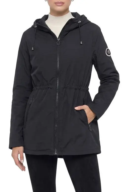 Gorski Lightweight Jacket With Zip Jackets & Hood - Black