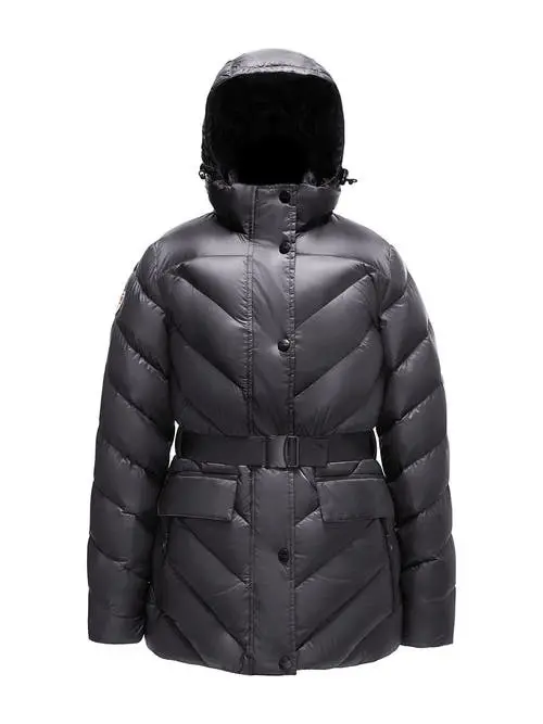 TRIPLE F.A.T. GOOSE Montalva Puffer Down Belted Jacket - Charcoal