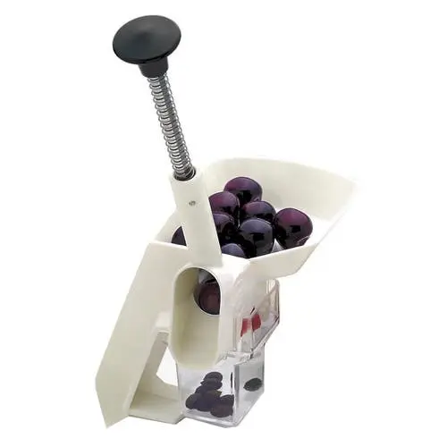 NORPRO Deluxe Automatic Feed Cherry Pitter With Clamp And Catch Hopper - White