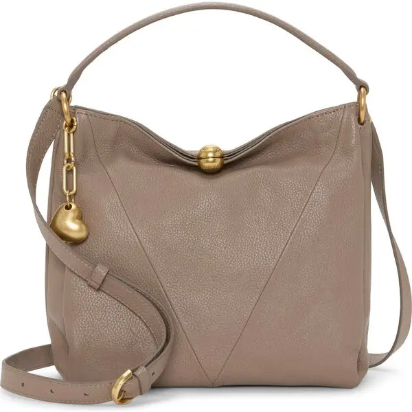 Vince Camuto Medna Leather Shoulder Bag - Beige