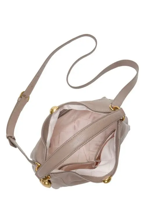 Vince Camuto Medna Leather Shoulder Bag - Beige