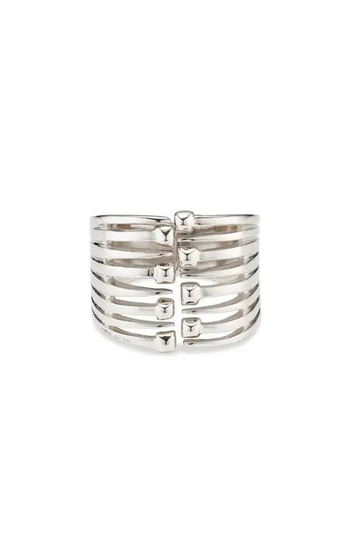 UNODE50 Nailhead Accent Bracelet - Silver