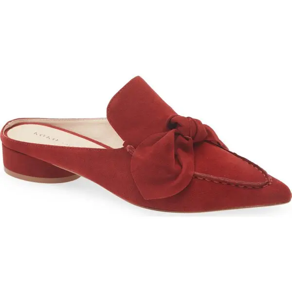 KOKO + PALENKI Piet Bow Mule - Brick Suede