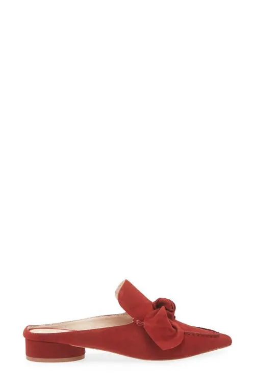 KOKO + PALENKI Piet Bow Mule - Brick Suede