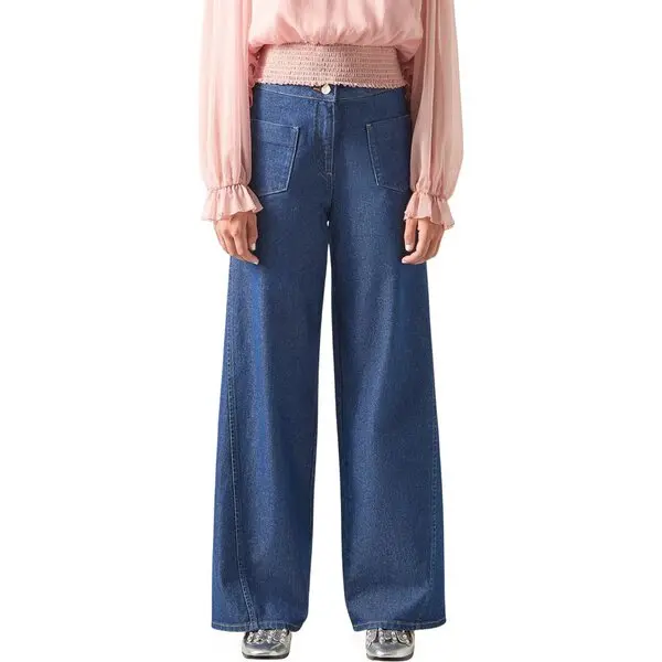 LK BENNETT Pip Denim Trousers