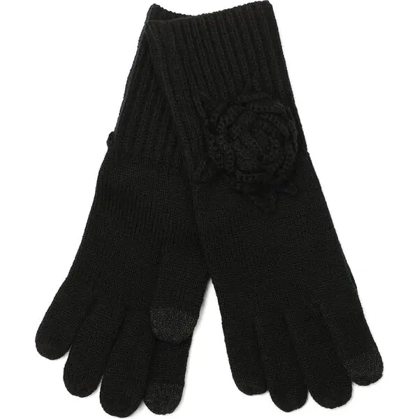 Kate Spade New York Park Roses Gloves - Black