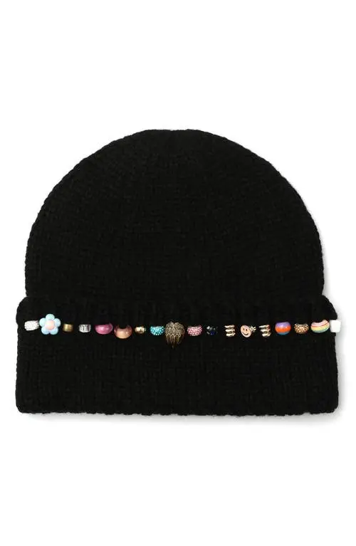 Kurt Geiger Knit Beanie With Multicolored Beads
