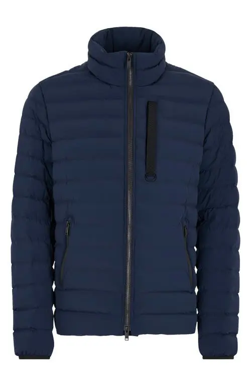 Moose Knuckles Laki Water Repellent Quilted Down Jacket - Navy