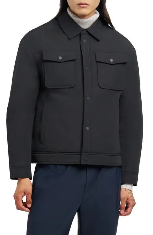 Moose Knuckles Jacque Bunny Water-resistant Faux-fur Lined Shirt Jacket