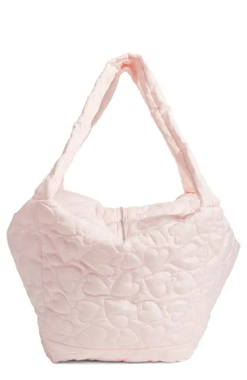 Bp. Quilted Heart Tote - Pink